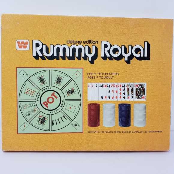 Toys | Royal Rummy Deluxe Edition Open Box Chips Deck Of Cards Sealed ...